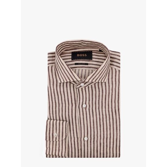 Boss | Sweaters | Boss Men Josh Striped Linen Shirt | Poshmark